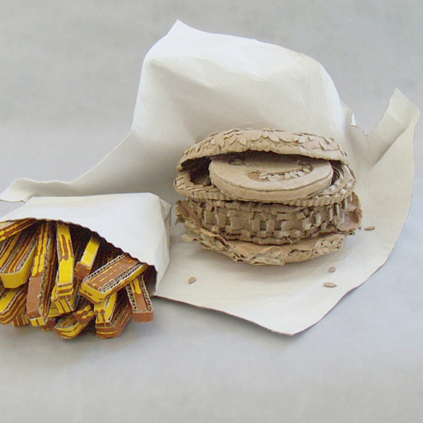 Found Cardboard Sculpture – Patianne Stevenson Art
