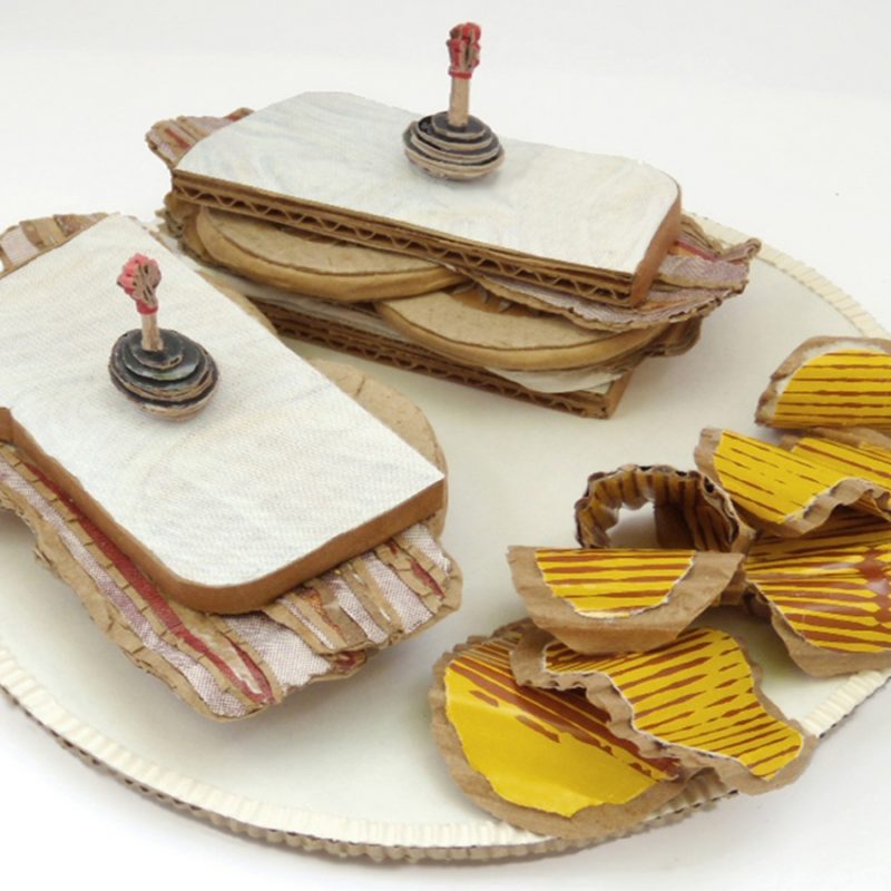 Found Cardboard Sculpture – Patianne Stevenson Art